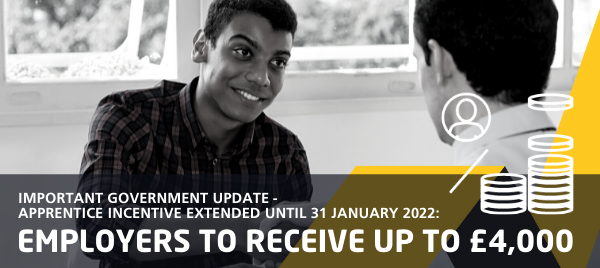 Extension of apprenticeship employer incentives welcomed | Walsall College
