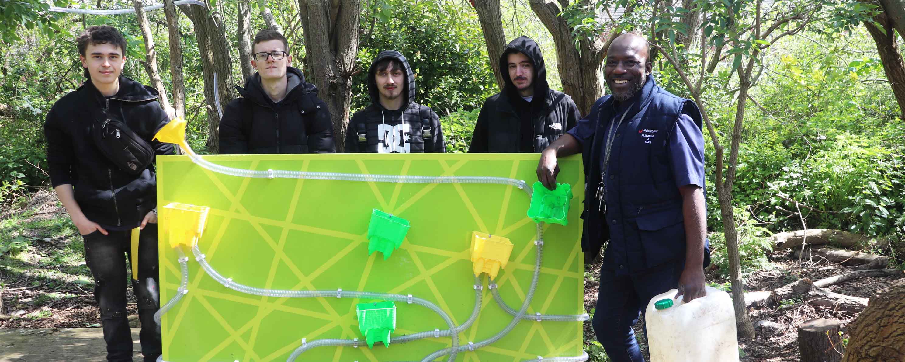 Feeling the flow with new Forest School water features | Walsall College